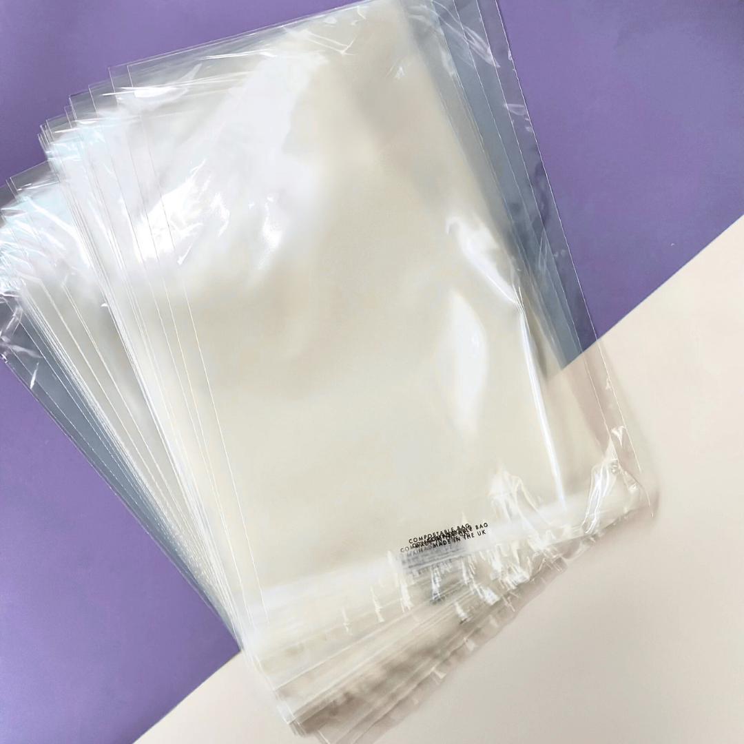 Clear Biodegradable Display Bags (6 Sizes) – Happy Pack