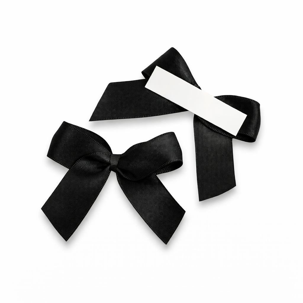 5cm Self-Adhesive Satin Bows – Happy Pack